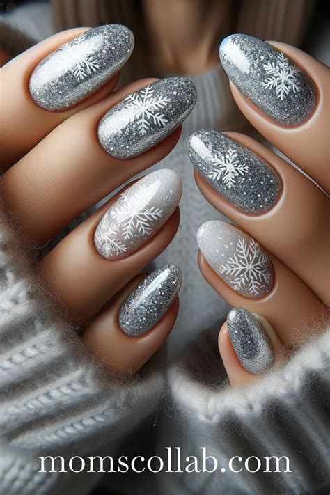 10 Snowflake Nail Art Ideas To Create A Winter Wonderland Nail
