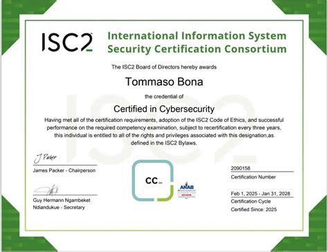Tommaso Bona On Linkedin Certified Cybersecurity Teamwork Growth