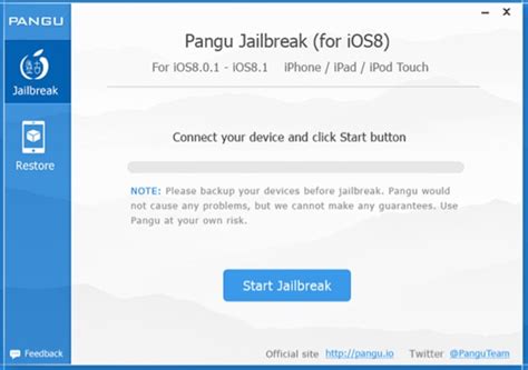 ios 8 1 1 jailbreak mit pangu8 nicht möglich version 1 2 steht als