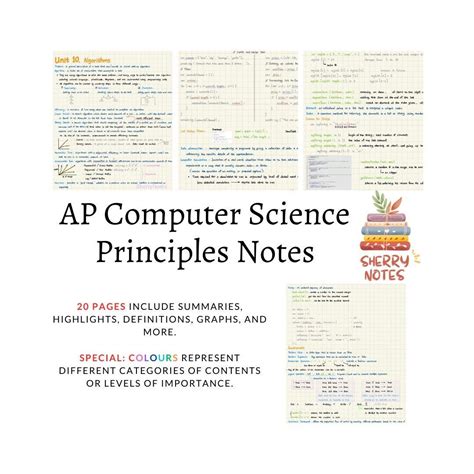 I Got 5 AP Computer Science Principles Notes From A Babe Who Gets 5 Etsy UK Computer