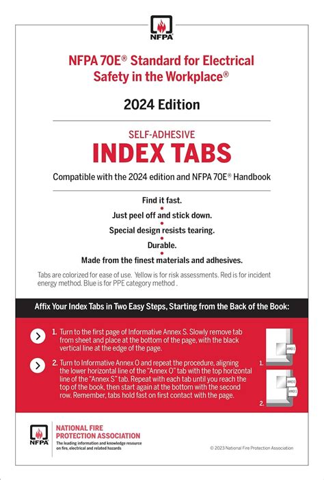 Nfpa 70e Standard For Electrical Safety In The Workplace Self Adhesive