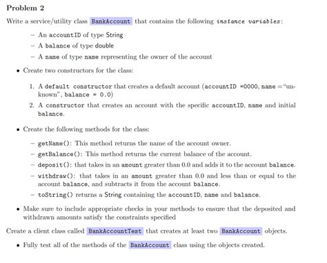 Solved Problem 2 Write A Serviceutility Class That Contains