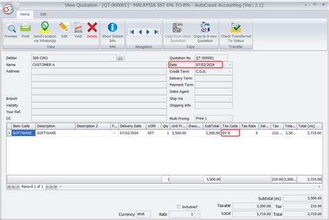 How To Enable Service Tax 8 Autocount IT Simple System Solutions Sdn Bhd