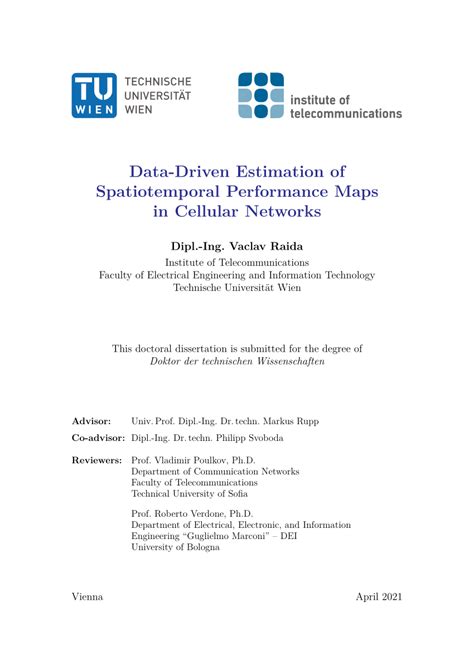 Pdf Data Driven Estimation Of Spatiotemporal Performance Maps In