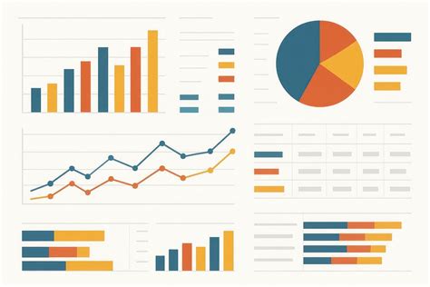 colorful data visualization charts free photo illustration rawpixel