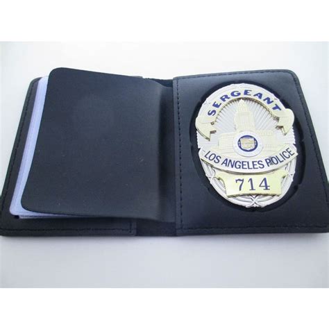 Dragnet Sgt Joe Friday 714 Four Part Replica Prop Badge With Case