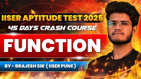 📌 Iat Crash Course 2025 Lecture 02 Maths Functions Brajesh Sir