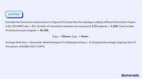 Solved Consider The Interactive System Shown In Figure P Note That