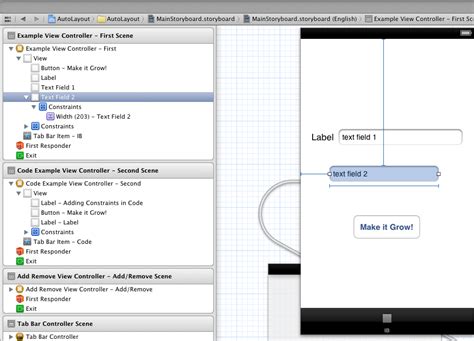 iphone create a uitextfield or any uilabel without any constraint
