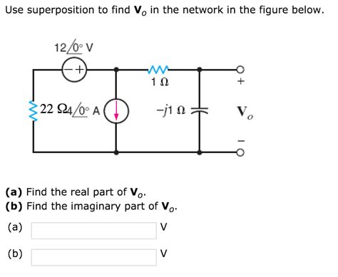 Solved Use Superposition To Find V In The Network In The Chegg Com