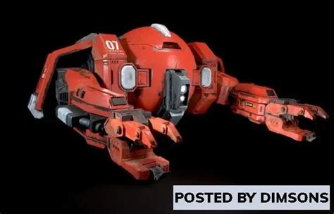 Robots Fire Droid 3d Model Avaxgfx