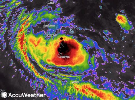 Tropical Cyclone Lola Bears Down On Vanuatu In Pacific Ocean