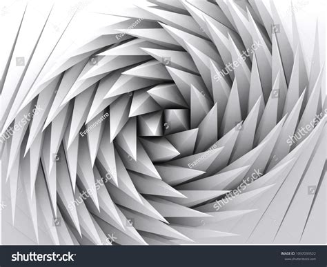 Abstract Geometric Background White Parametric Triangular Stock Illustration 1097033522