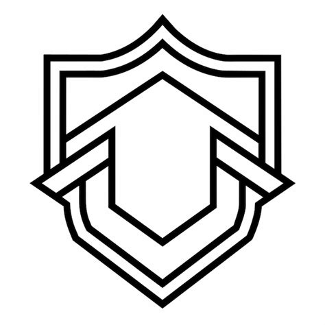 A Shield With A White Arrow On It Premium Ai Generated Vector