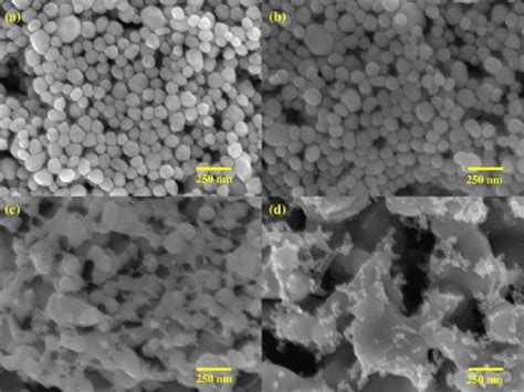 Sem Micrograph Of 2d Conductive Structures At Different Sintering