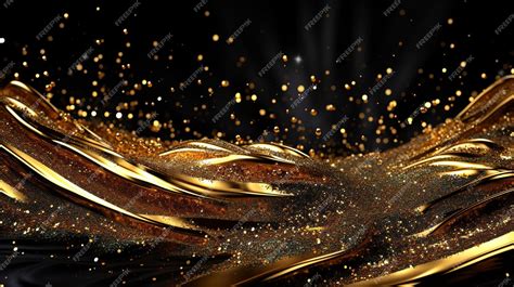 골드 글리터 텍스처 Hd 8k 벽지 스 ⁇ 사진 프리미엄 사진