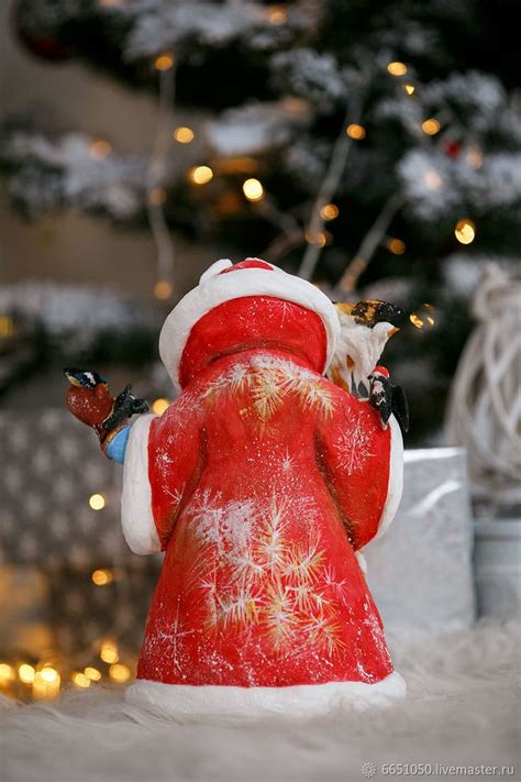 Ватная кукла Дед Мороз под ёлку в интернет магазине Ярмарка Мастеров по цене 10000 ₽ Ho22dru