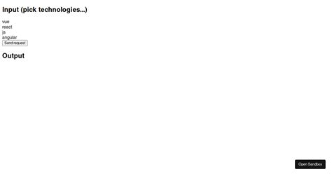 React Output Useeffect Codesandbox