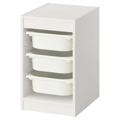 Trofast Kombodlaganjekutije Bijelabijela 34x44x56 Cm Ikea