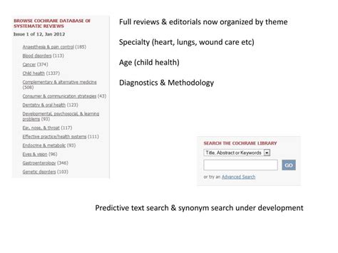 Ppt Cochrane Library Enhancing Healthcare Knowledge Powerpoint