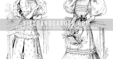 Field And Garden Free Vintage Outdoor Illustrations For Collage Graphic