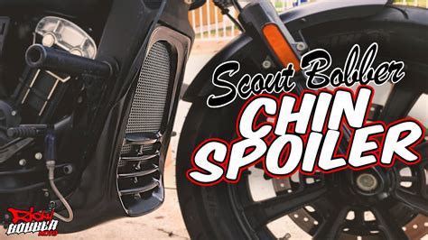 Chin Spoiler Mod On The Indian Scout Bobber Youtube