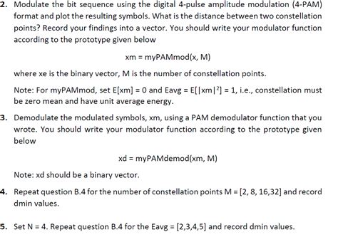 Modulate The Bit Sequence Using The Digital Chegg Com