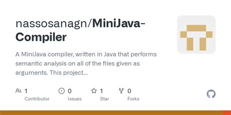 github nassosanagn minijava compiler a minijava compiler written in