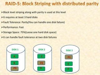 Disk Structure And Multiple RAID Levels Ppt