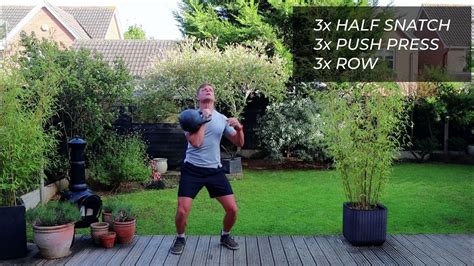 Kettlebell Complex 3x Half Snatch 3x P Press 3x Row Youtube