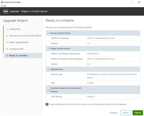 Upgrading VMware VCenter Server Appliance From To TheSleepyAdmins