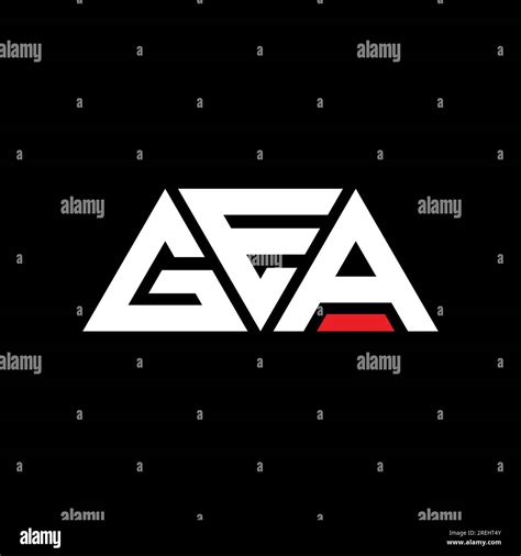 Gea Triangle Letter Logo Design With Triangle Shape Gea Triangle Logo Design Monogram Gea