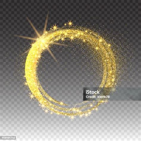 골드 스타 빛나는 서클 먼지 체크 무늬 배경 벡터 일러스트 레이 션에 반짝 타원 반짝이에 대한 스톡 벡터 아트 및 기타 이미지 반짝이 은색 배경 금 금속 Istock