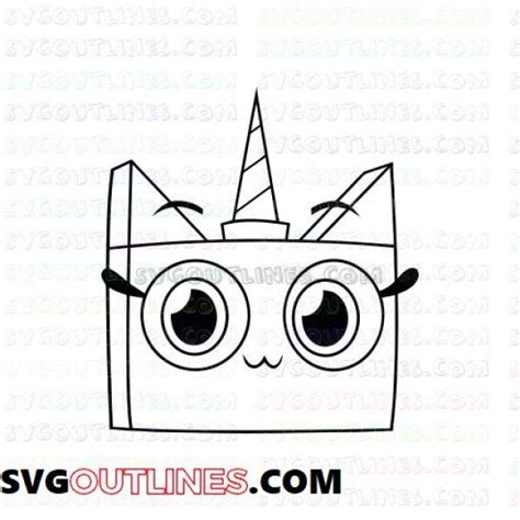 Unikitty Face Outline Svg Dxf Eps Pdf Png