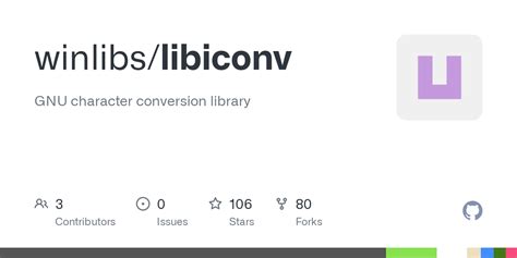 Github Winlibslibiconv Gnu Character Conversion Library