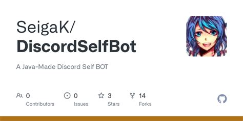 Github Seigakdiscordselfbot A Java Made Discord Self Bot