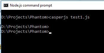 Javascript CasperJS Running Not Showing Output To Console Stack Overflow