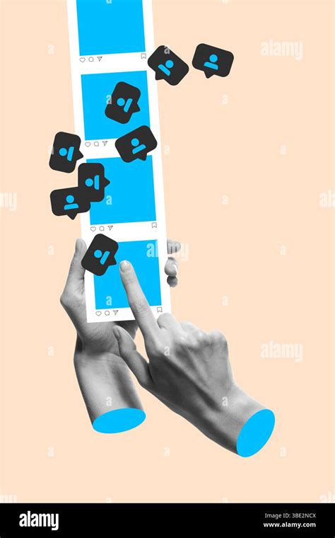 Scrolling Spiral Hands Endlessly Swipe Down Through Vertical Feed