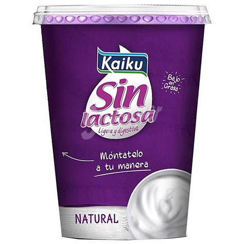 Kaiku Yogur Natural Sin Lactosa Tarrina 450 G