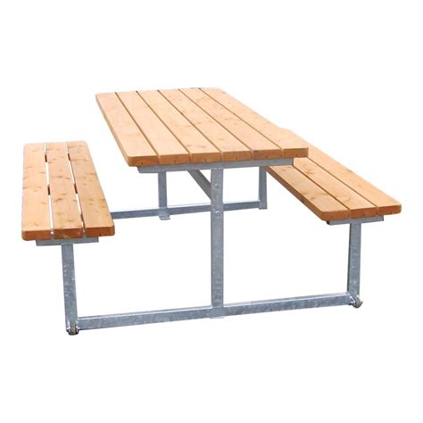 Park Bench Steel Frame And Deck Boards Norna Playgrounds