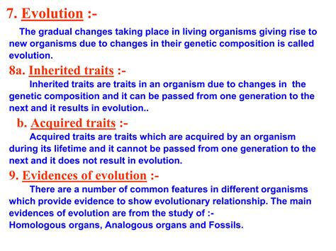 Heredity And Evolution Class 10th Cbse Ppt