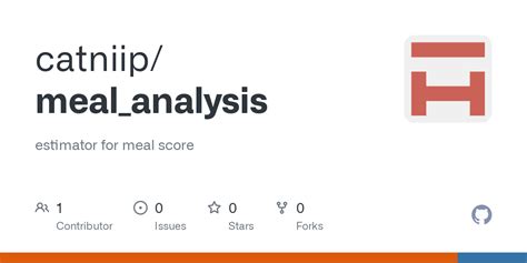 Github Catniipmealanalysis Estimator For Meal Score