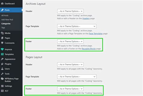 Footers Impreza Guide