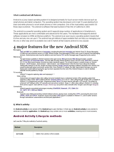 Mobile Application Development Pdf Android Operating System