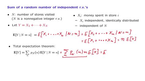 L Mean Of The Sum Of A Random Number Of Random Variables YouTube