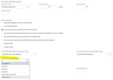 Project Phases Project Insight Help Center