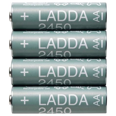 IKEA Akumulatorki AA LADDA 2450 mAh 4szt - 12189481346 - oficjalne ...