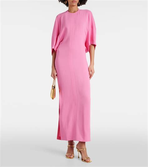 Gathered Maxi Dress In Pink Stella Mc Cartney Mytheresa