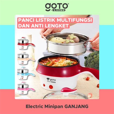 Goto Ganjang Panci Listrik Elektrik Fry Pan Serbaguna Frypan Hotpot Lazada Indonesia