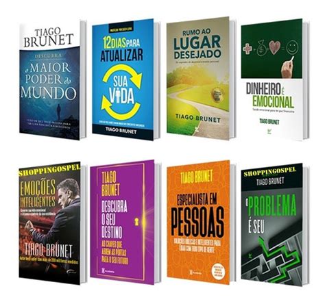 Super Kit Livros Tiago Brunet Mais Vendidos Destino Frete Gr Tis
